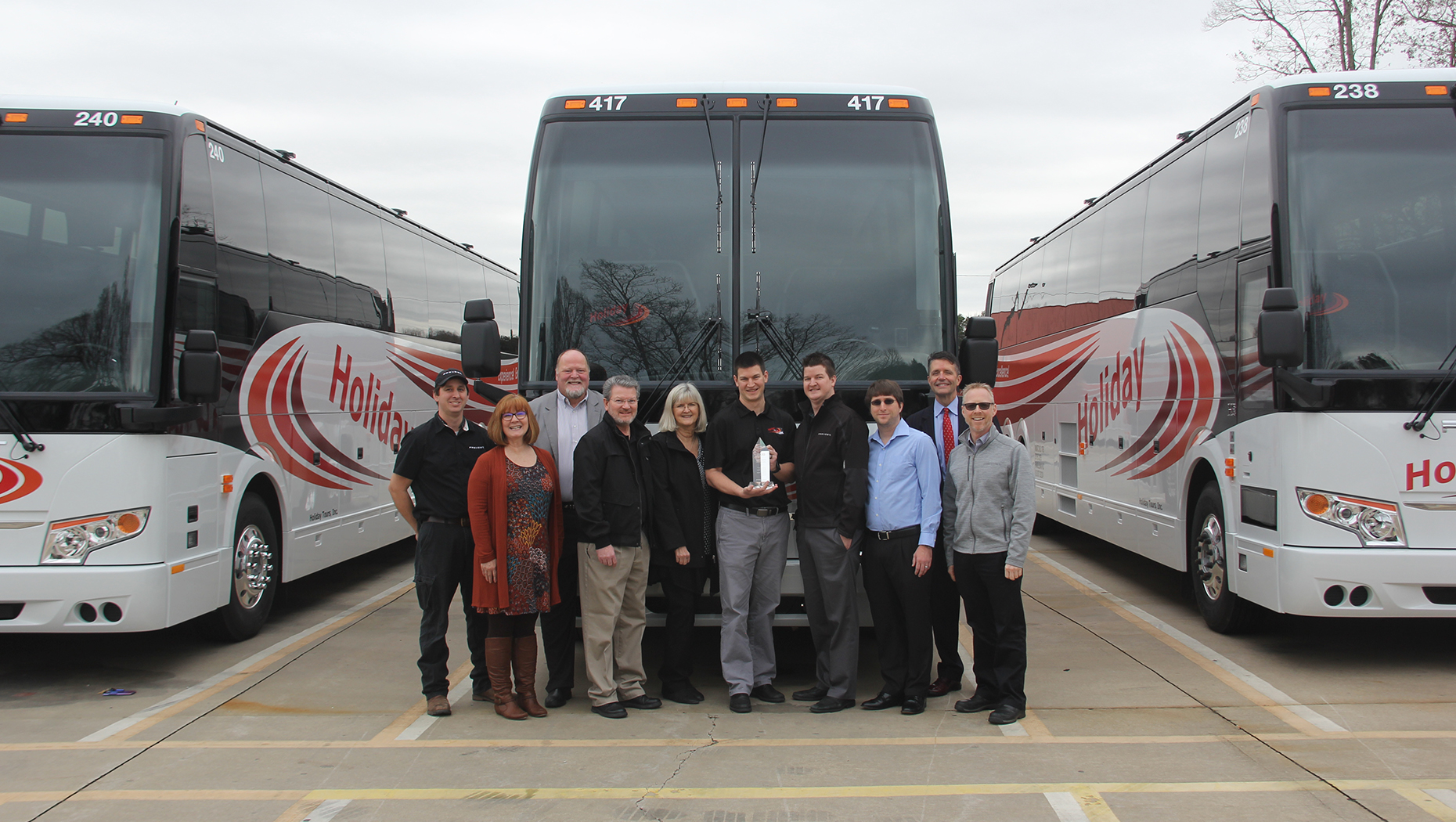 Holiday Tours Celebrates Purchase of 100th Prevost