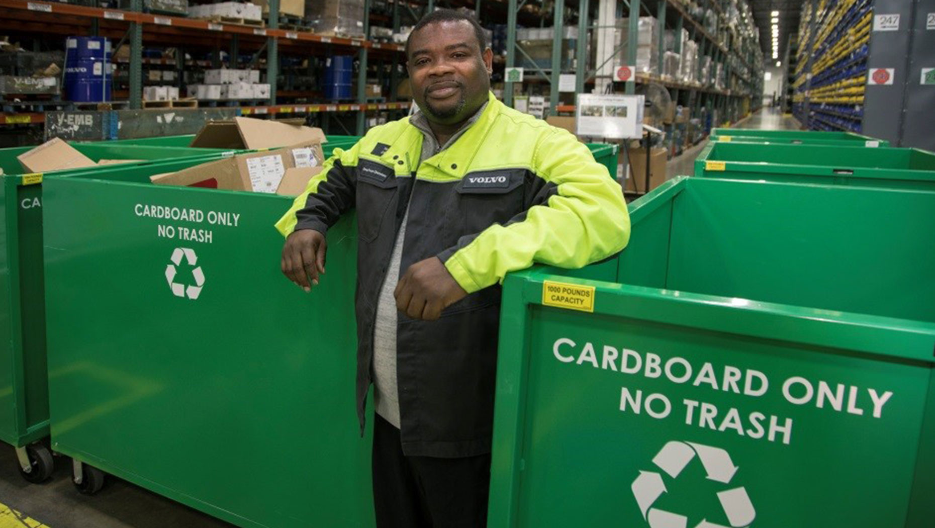 Cardboard is packaging material | Volvo Group