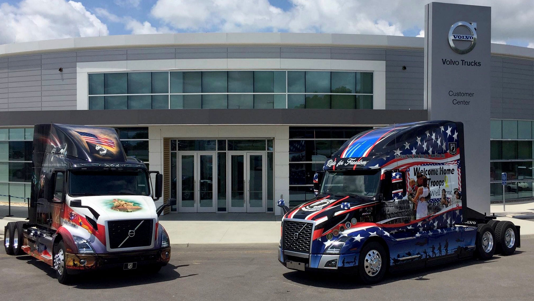 Volvo Tribute Trucks Honor Military Heroes | Volvo Group