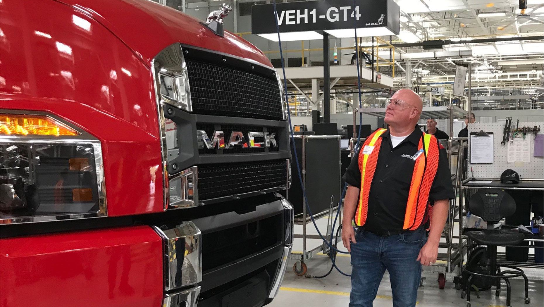 Jamie Davis Visits Mack Trucks Volvo Group North America