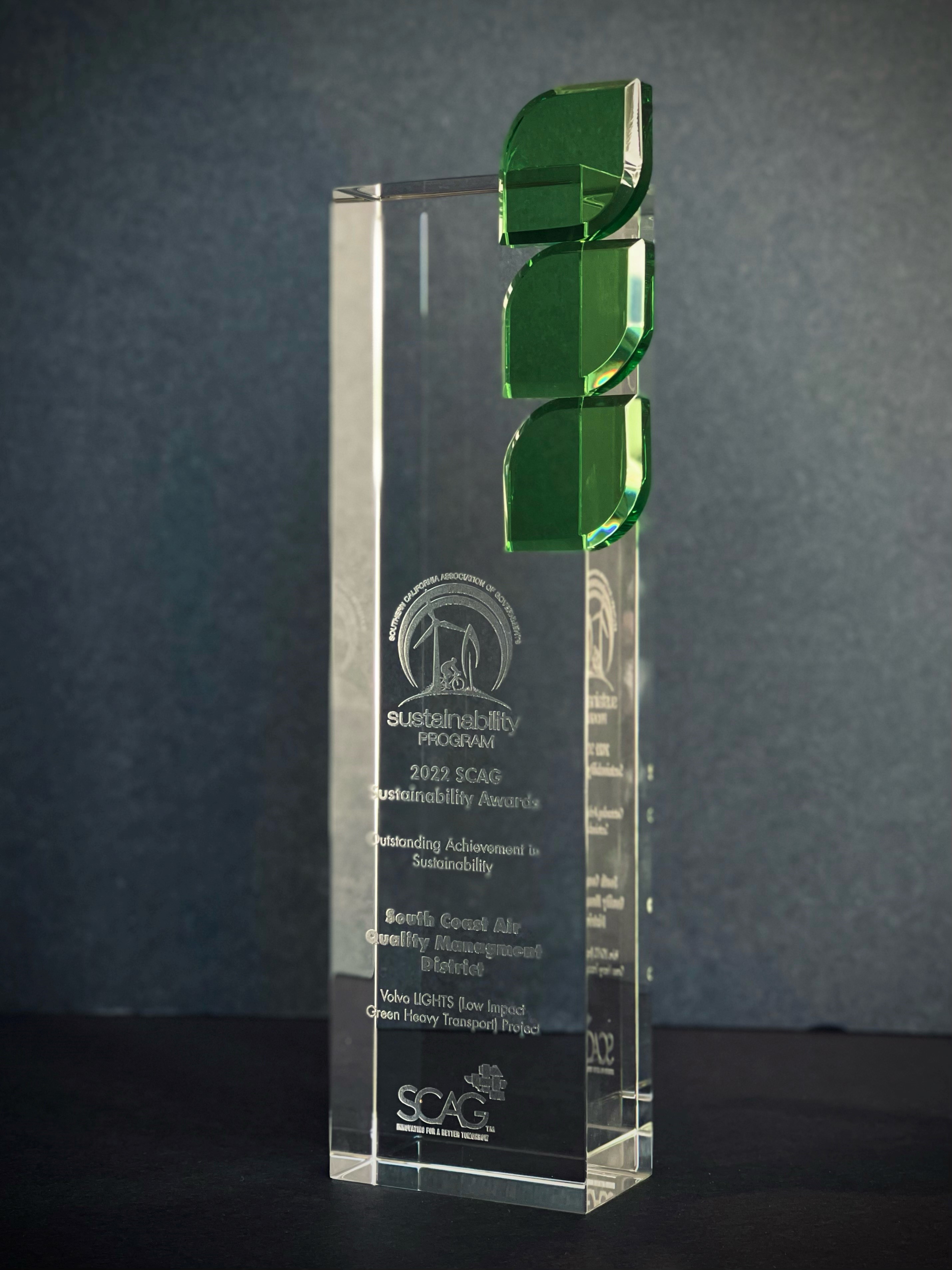 Volvo LIGHTS Project Team Wins 2022 SCAG Sustainability Award for ...